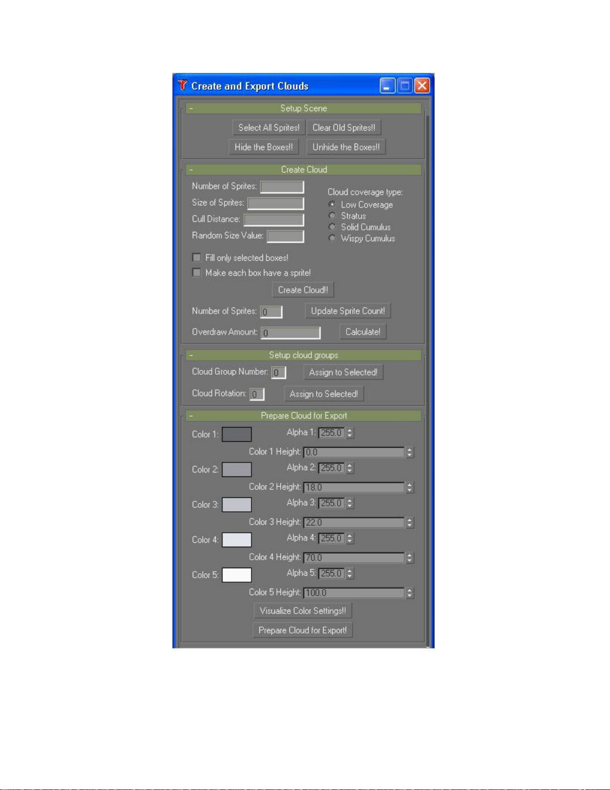 FS2004 GMax Cloud Tool SDK