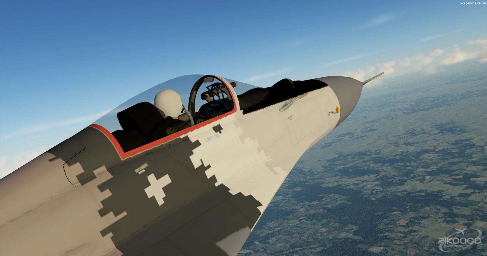 Mikoyan MiG-29 Fulcrum Ukrainian Air Force for FSX and P3D - DOWNLOAD