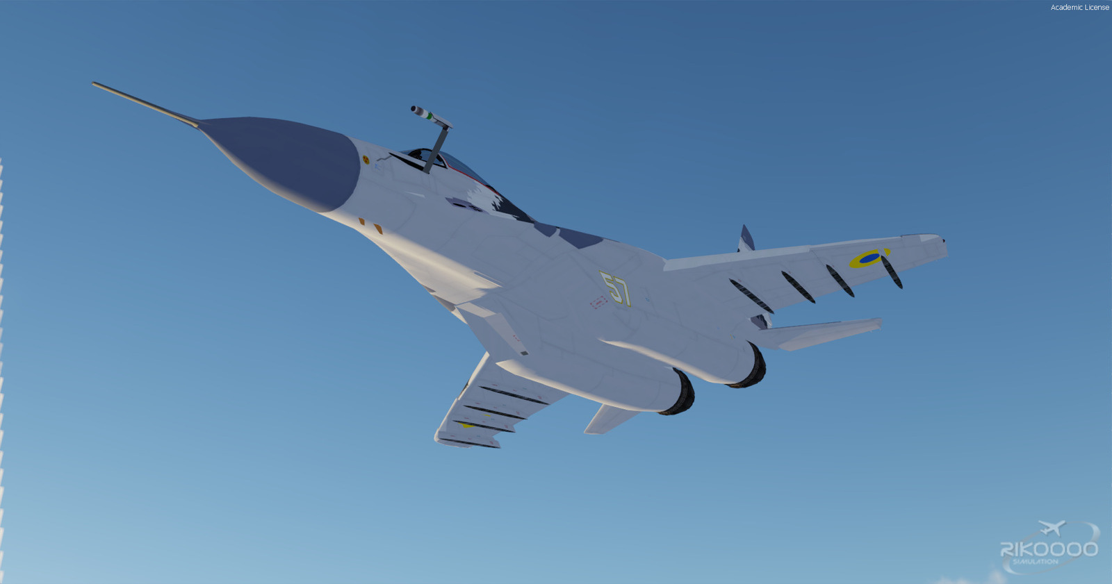 Mikoyan MiG-29 Fulcrum Ukrainian Air Force for FSX and P3D - DOWNLOAD
