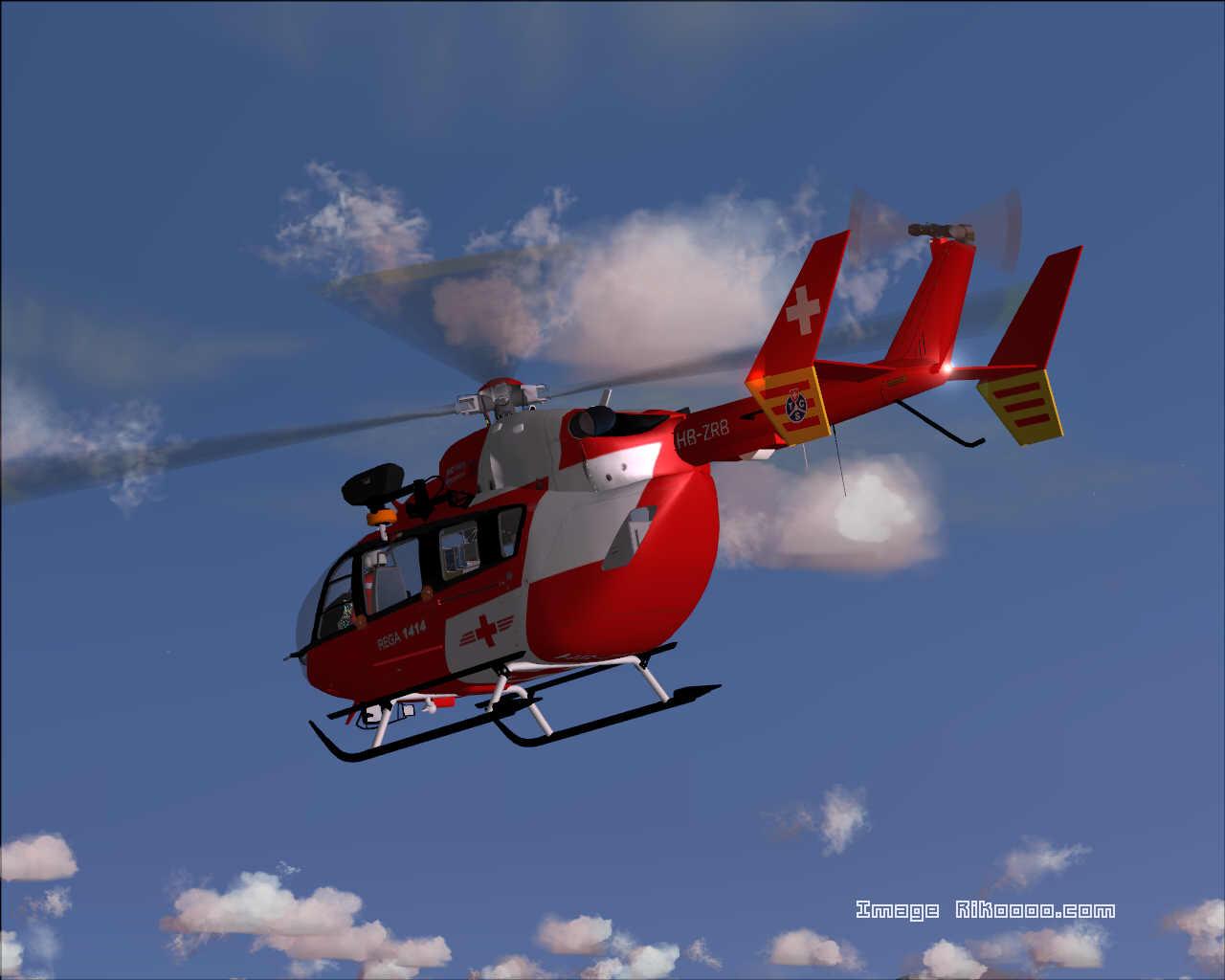 Image 3 : Eurocopter EC145 REGA Swiss Air Rescue for FS2004